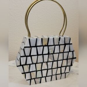 Ramla | Bags | Ramla The Pearly Shell Mosaic Tile Handbag New | Poshmark